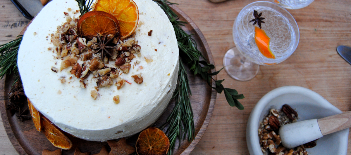 Festive Orange & Ginger Layer Cake – Sahara
